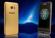 Gold and Diamond Adorned Galaxy S7 Edge Smartphone by Legend